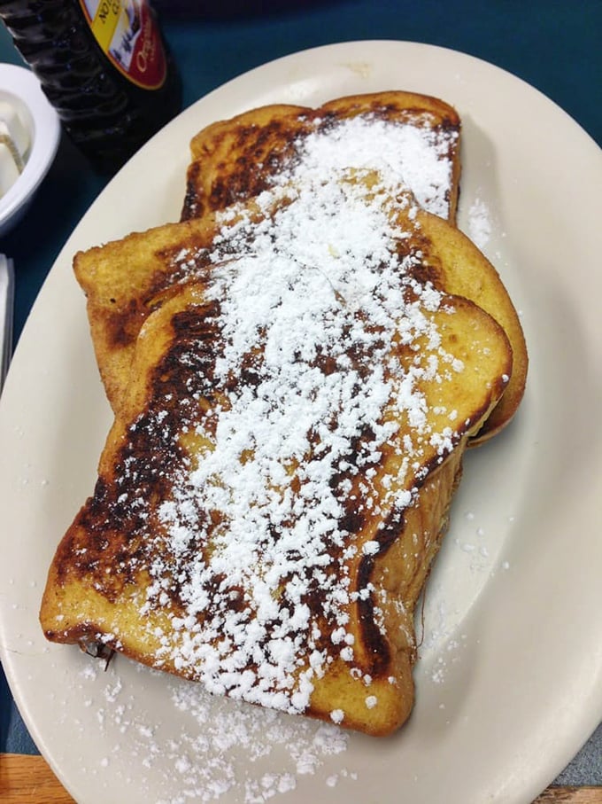 French toast that's been dipped, griddled, and dusted to perfection&mdash;proof that bread can indeed achieve its highest calling in life.