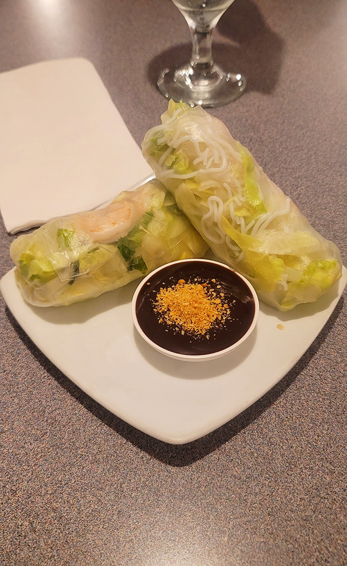 Fresh spring rolls wrapped with the precision of edible origami and twice the flavor.