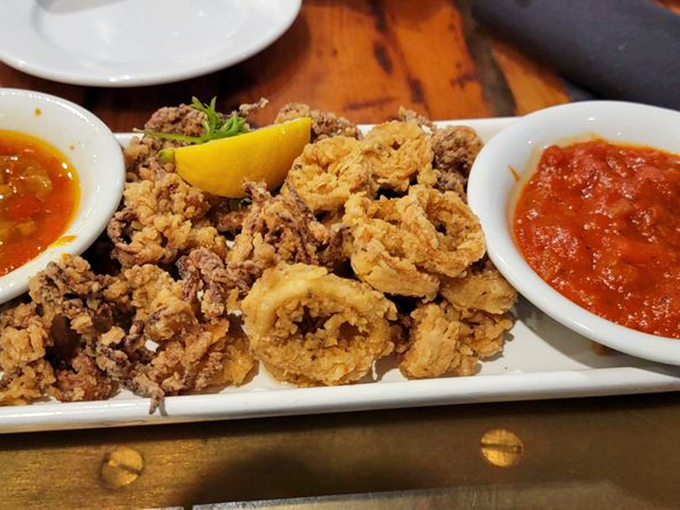 Fried calamari that's crispy on the outside, tender within&mdash;served with dipping sauces that make you wonder why you'd eat it any other way.