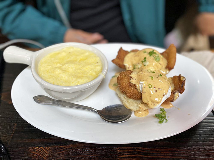 Whoever invented fried catfish Benedict deserves a Nobel Prize in breakfast innovation. The crispy-meets-creamy texture is pure genius.