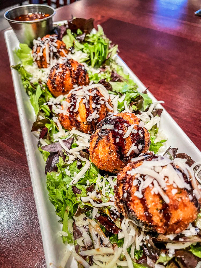 Fried goat cheese balls that melt in your mouth like edible clouds of pure dairy heaven.