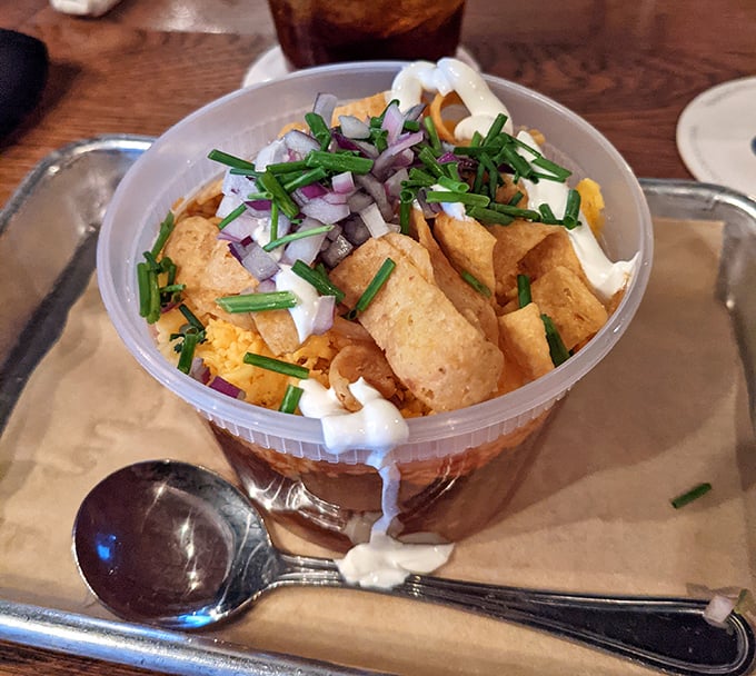 The legendary Frito Pie&mdash;a beautiful mess of chips, chili, cheese, and toppings that somehow manages to be both nostalgic and revolutionary.