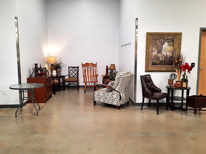 Living room makeovers begin here, where pre-loved furniture gets second chances at happiness.