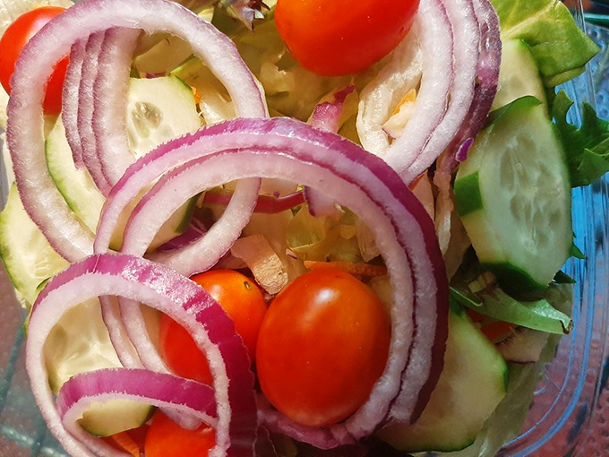 Even the garden salad at Speck's has that "someone's grandma made this with love" quality&mdash;fresh, unpretentious, and exactly what you need to balance out the indulgence.