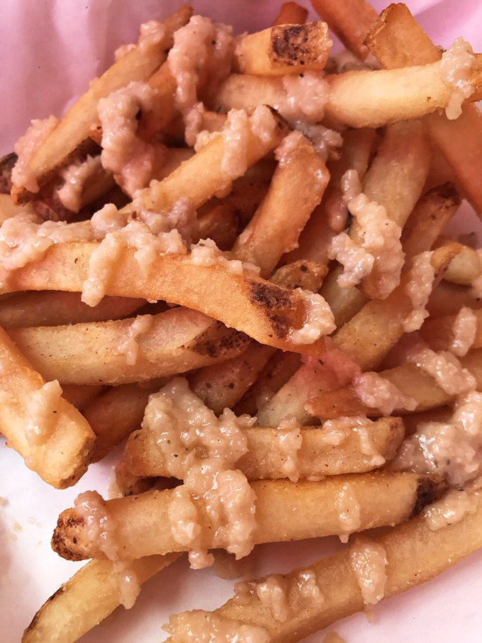 The infamous garlic fries that launched a thousand breath mints. Worth every pungent, golden, garlicky bite&mdash;just don't plan any close-talking afterward.
