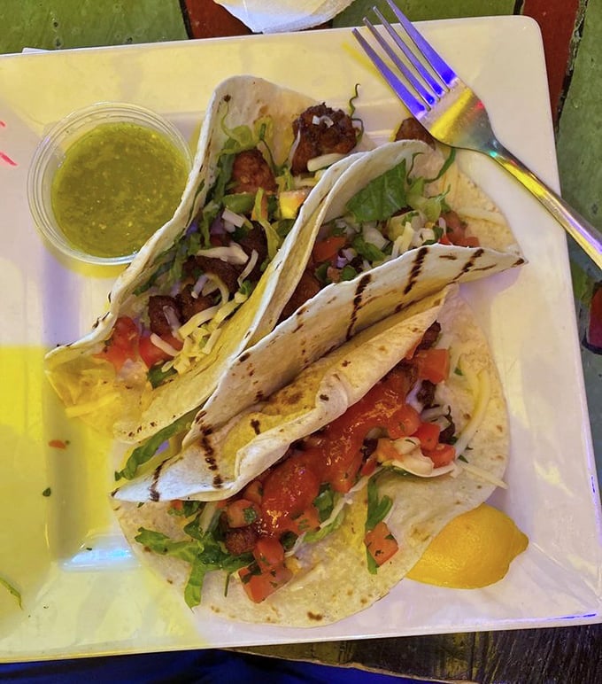 Fish tacos that make you forget you're in Missouri. Fresh, vibrant, and ready for their close-up&mdash;no filter needed. 