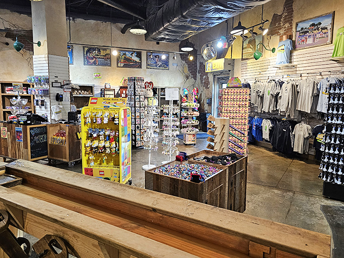 The gift shop offers scientific souvenirs that are several intellectual steps above the standard "My friend went to Florida" t-shirt.