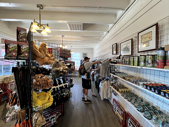 The gift shop offers more than just souvenirs&mdash;it's a treasure trove of memories waiting to be taken home, from plush skunks to local artisan crafts.