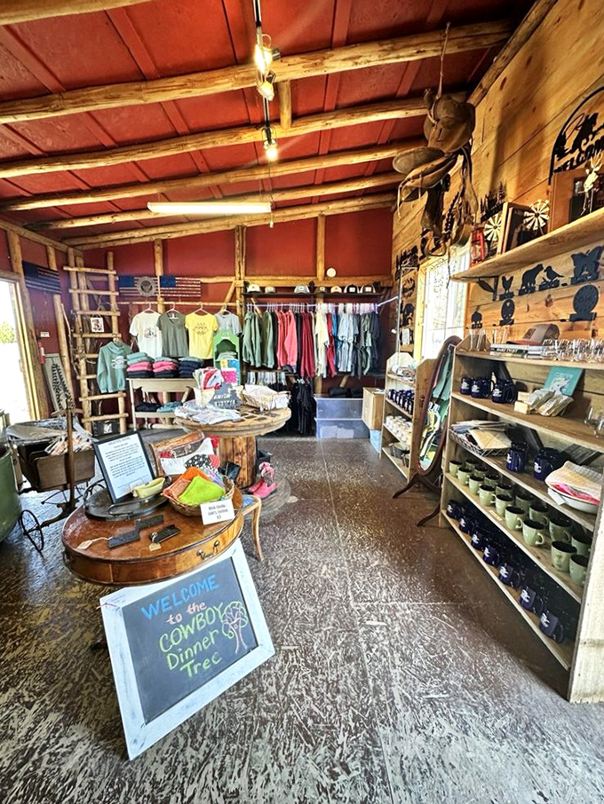 The gift shop: where you can take home a souvenir after your meal, because your leftovers weren't memento enough.