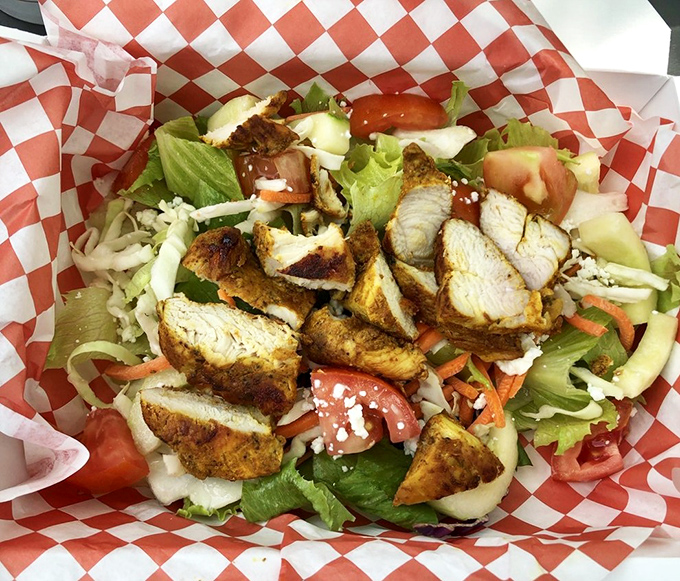 Greek salad so fresh it practically transports you to a Santorini terrace overlooking the Aegean Sea.