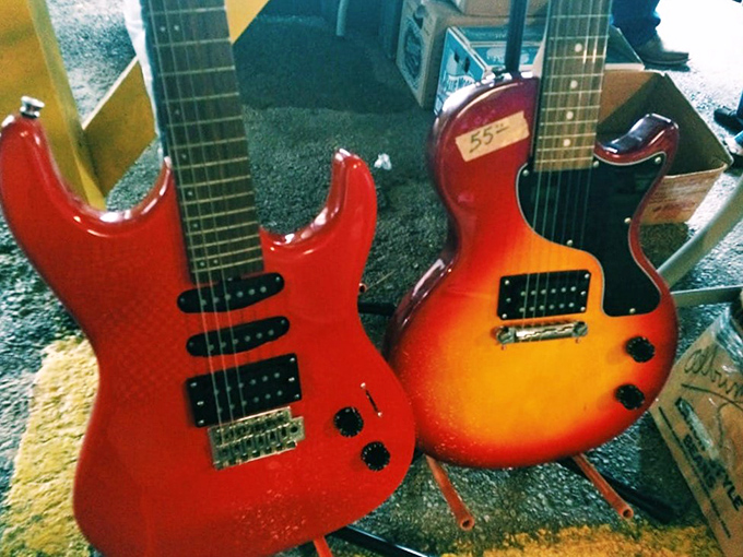 Rock star dreams for sale! These cherry-red beauties aren't just guitars&mdash;they're tickets to your living room concert tour and backyard jam sessions.