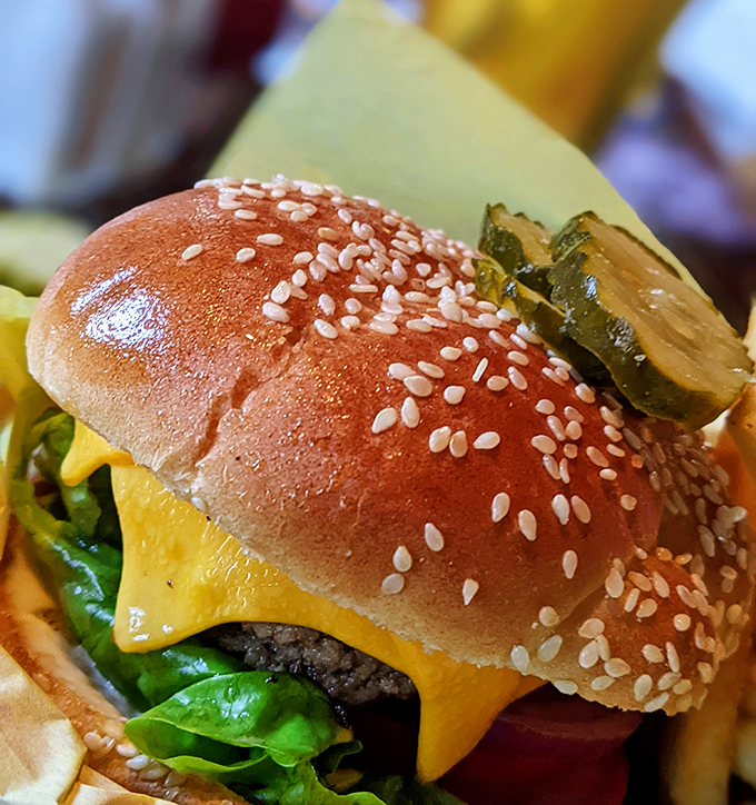 That melted cheese cascading down the sides isn't just delicious&mdash;it's a visual promise of the gooey goodness awaiting your first bite.