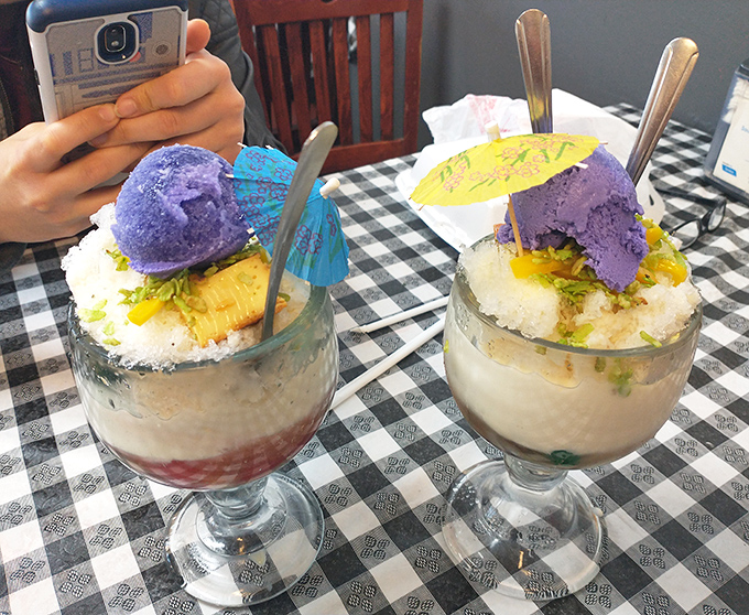 Halo-halo isn't just dessert&mdash;it's an edible color wheel topped with purple yam ice cream that makes rainbow sprinkles look positively boring.