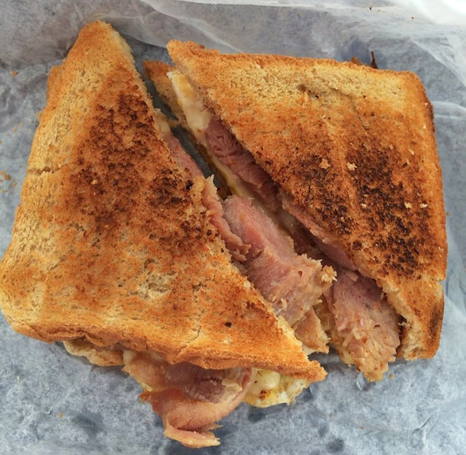 The humble ham sandwich, elevated to art form status &ndash; proof that simplicity, when done right, beats complexity every time.