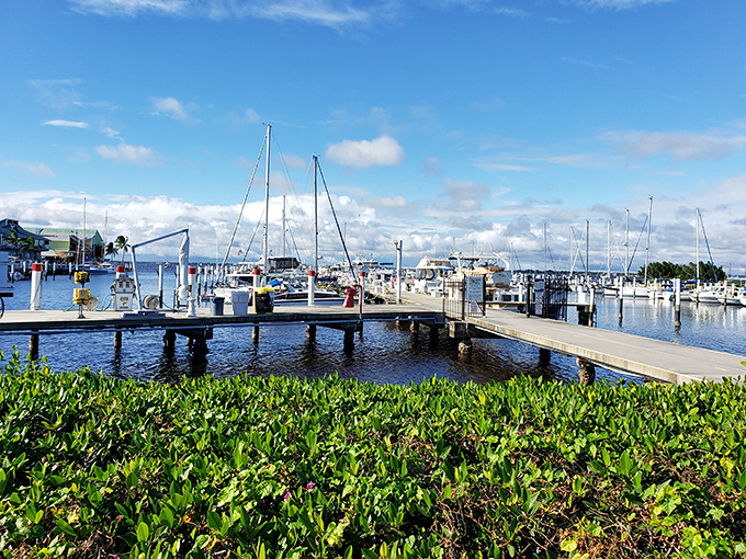 A boater's dream come true &ndash; where docks stretch like welcoming arms into waters that promise adventure with every tide change.