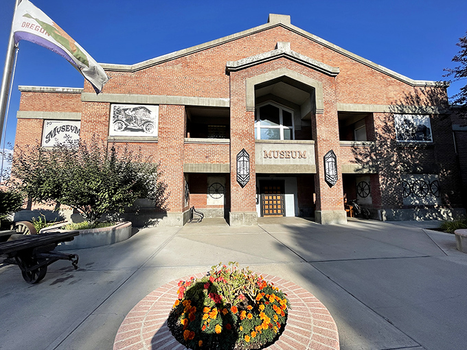 The Baker Heritage Museum doesn't just preserve history &ndash; it celebrates it with brick-and-mortar enthusiasm and a flower display that says "Yes, we're proud of our past."