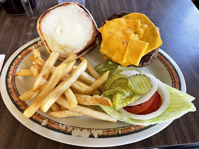The holland burger that launched a thousand road trips. Perfectly charred patty, melty cheese, and those fries&mdash;this is why diets were meant to be broken.