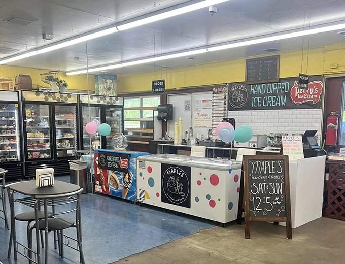 After hours of bargain hunting, Maple's Ice Cream offers sweet salvation. Hand-dipped cones and friendly service&mdash;the perfect intermission for weary shoppers.