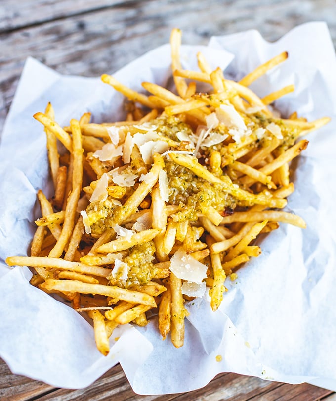 Garlic fries that don't whisper, they announce. Loaded with parmesan and herbs, they're the supporting actor that steals every scene.