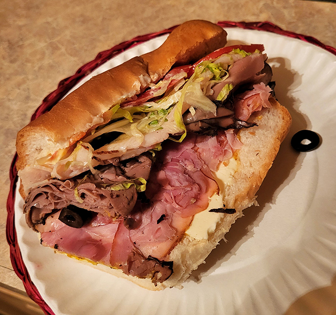 The Italian hoagie &ndash; where every layer tells a different chapter of the same delicious story. This isn't lunch; it's an event.