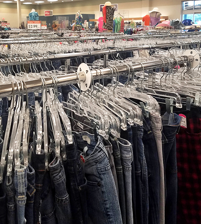 Denim heaven awaits! Each pair of jeans tells a different story, waiting for the next chapter to be written.