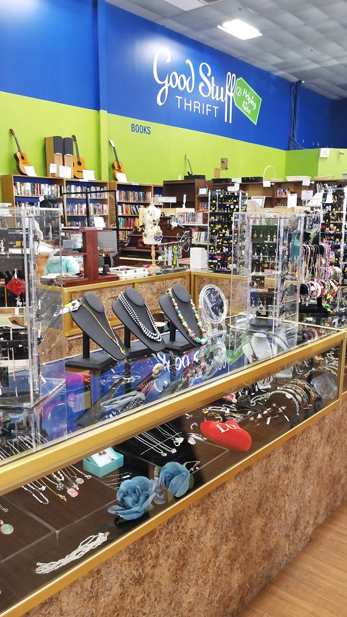 Jewelry displays that would make Elizabeth Taylor do a double-take&mdash;sparkly treasures waiting for their second chance to shine.