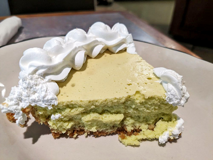 Key lime pie with a crown of whipped cream&mdash;tart, sweet, and the perfect excuse to pretend you're on a Florida vacation without the humidity.