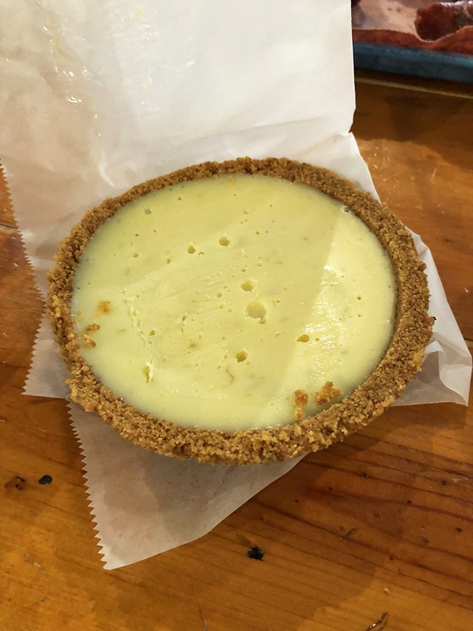 Their key lime pie offers the perfect tart counterpoint to all that savory meat. Like a refreshing breeze after a delicious storm.