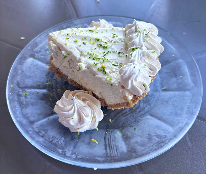 This isn't just key lime pie&mdash;it's Florida's edible sunshine, with a cloud of whipped cream and enough lime zest to make your taste buds stand at attention. 