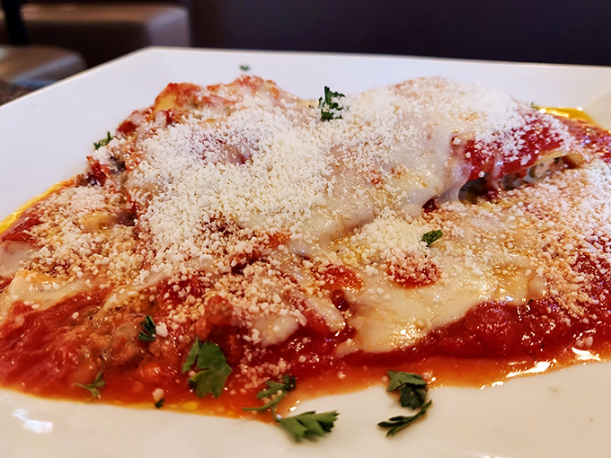 Layer upon layer of pasta, sauce, and cheese&mdash;this lasagna doesn't just satisfy hunger, it hugs your soul from the inside.