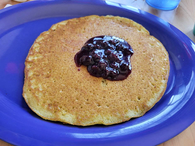 Lemon ricotta pancakes topped with blueberries create morning magic that would make IHOP weep with envy.