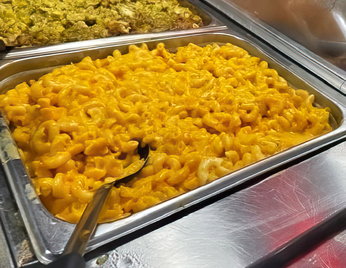 Mac and cheese that achieves that perfect golden-orange glow&mdash;like a sunset you can eat with a spoon.