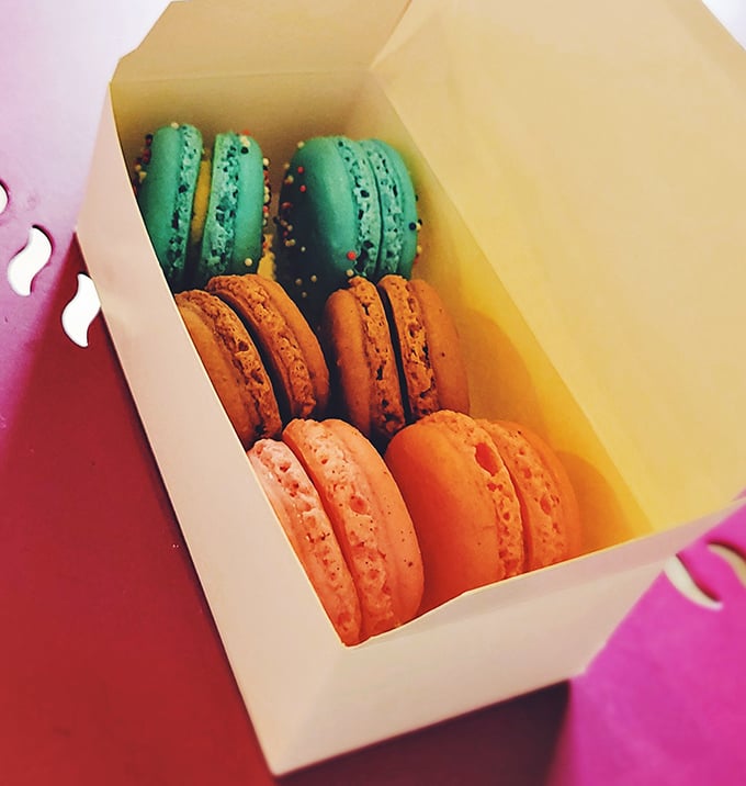 Macarons: The French cookies that make you feel sophisticated even when you have powdered sugar all over your shirt.