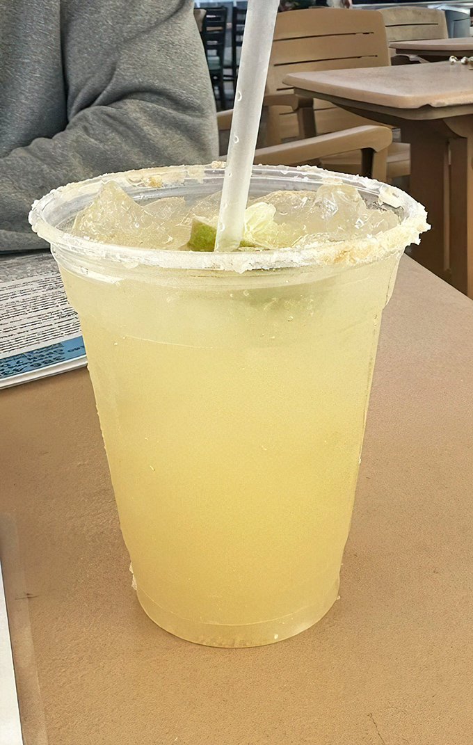 A margarita that looks refreshing enough to make Jimmy Buffett jealous and strong enough to make you sing Margaritaville.