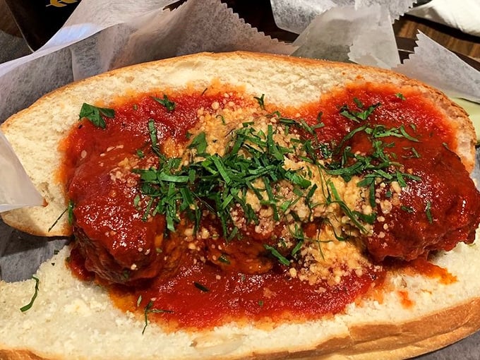 The meatball sandwich that launched a thousand napkins. Worth every delicious, sauce-dripping moment of beautiful mess.