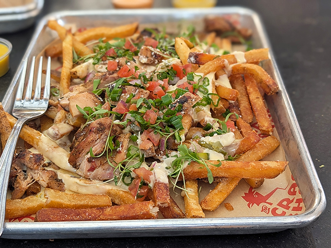 Mexican Poutine transforms already-perfect fries into a cross-cultural masterpiece that would make both Montreal and Mexico City proud.
