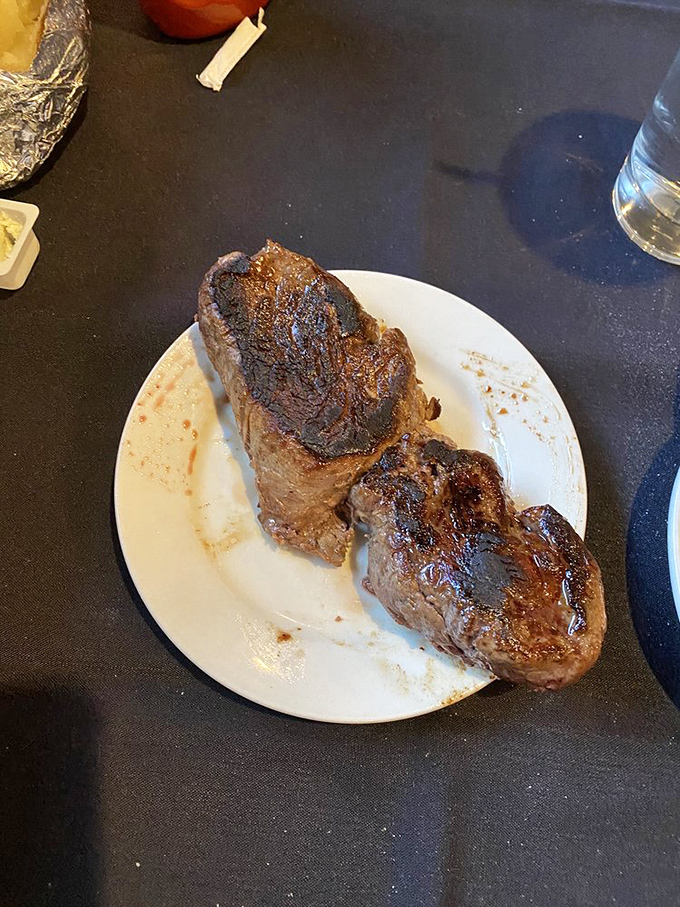 Filet mignon that cuts like butter and tastes like heaven. The kind of steak that makes vegetarians question their life choices.