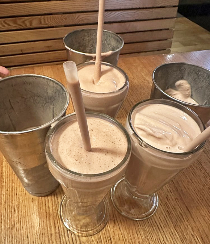 Milkshakes so thick they defy gravity. These creamy masterpieces make you wonder why anyone would settle for a regular glass of milk.