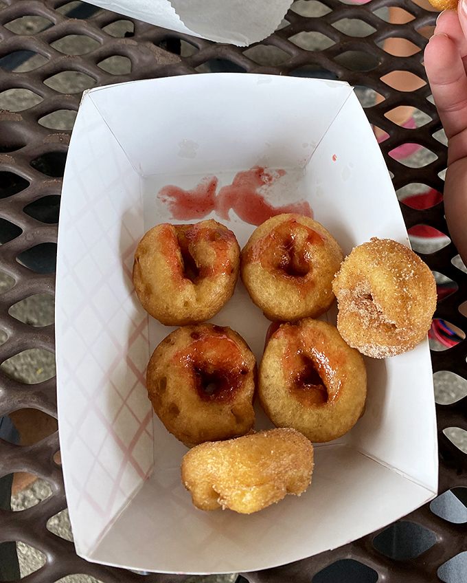 Fresh mini donuts that prove sometimes the best things in life come in small, sugary packages.