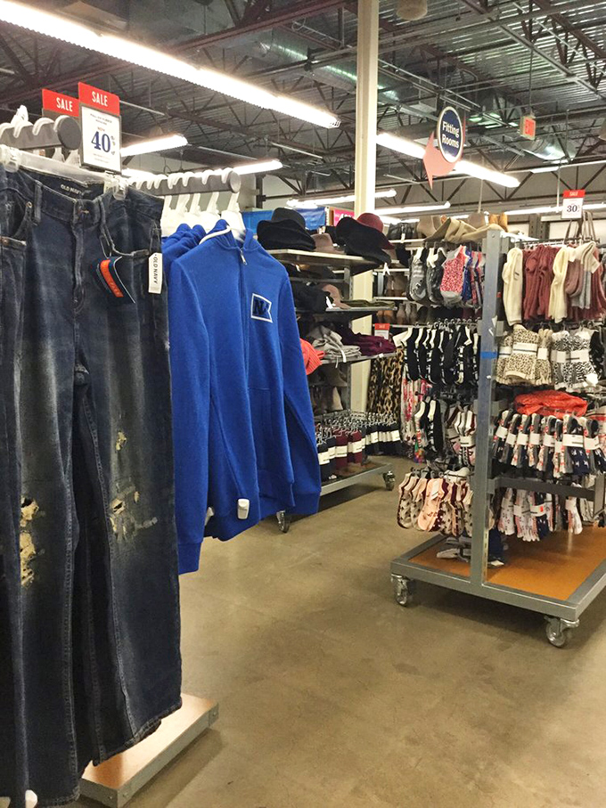 Sale signs: the universal language of shopping joy. This colorful collection of casual wear proves bargain hunting is always in fashion.