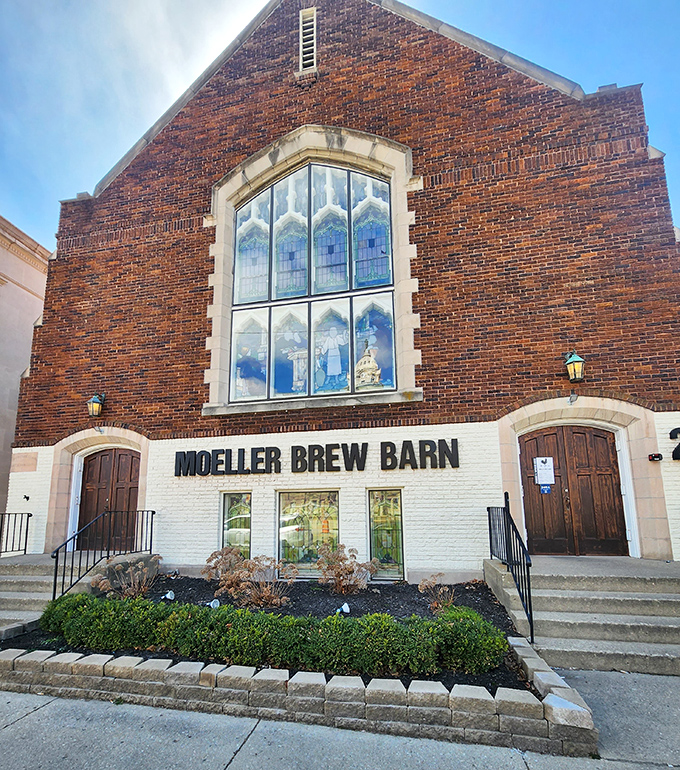 Moeller Brew Barn transformed this historic brick church into a cathedral of craft beer, proving that repurposing can be deliciously divine.