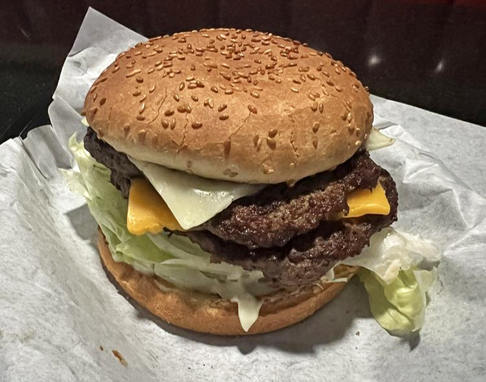 The Monster Burger lives up to its name &ndash; a towering achievement that makes other burgers look like sliders.