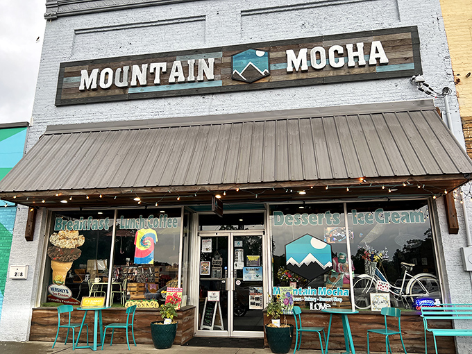 Mountain Mocha promises caffeinated salvation for those who consider coffee an essential food group, not a beverage.