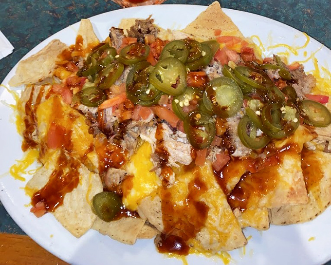 BBQ nachos that blur the line between appetizer and main event &ndash; where pulled pork, jalape&ntilde;os, and melted cheese create a beautiful mess worth every napkin.