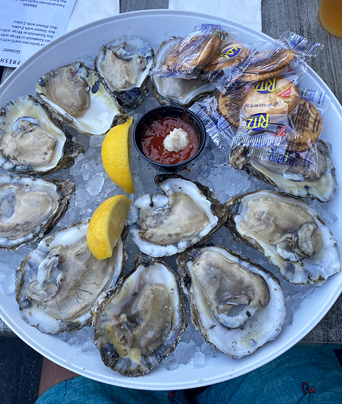 Oysters on the half shell—nature's perfect appetizer. Just add lemon, horseradish, and the willpower not to order three more rounds.