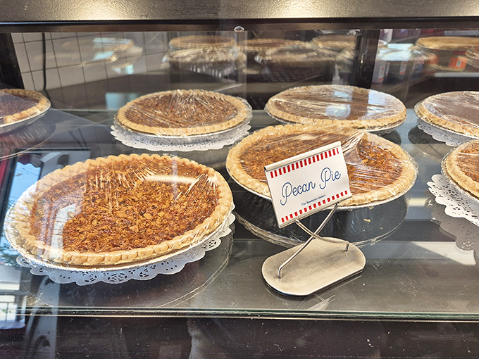 Homestyle pecan pie that tastes like someone's beloved grandmother just pulled it from the oven.