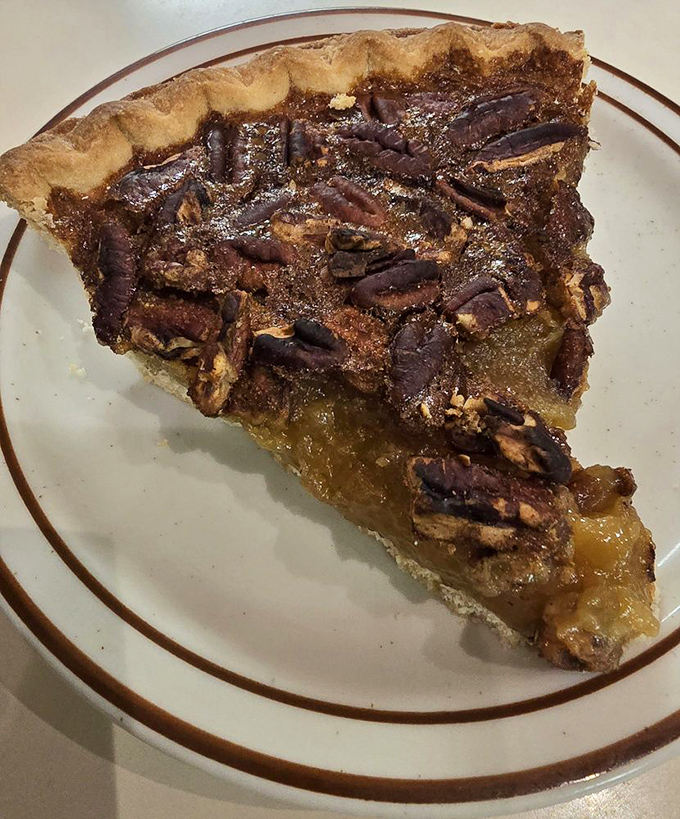 Pecan pie that strikes the perfect balance between sweet and nutty&mdash;the kind that makes you consider ordering a second slice before finishing the first.