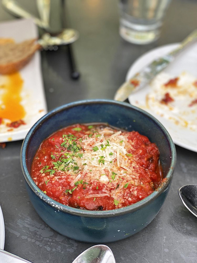 These pork and beef polpettes swimming in tomato sauce are the kind of meatballs your Italian grandmother would approve of—if you had one.