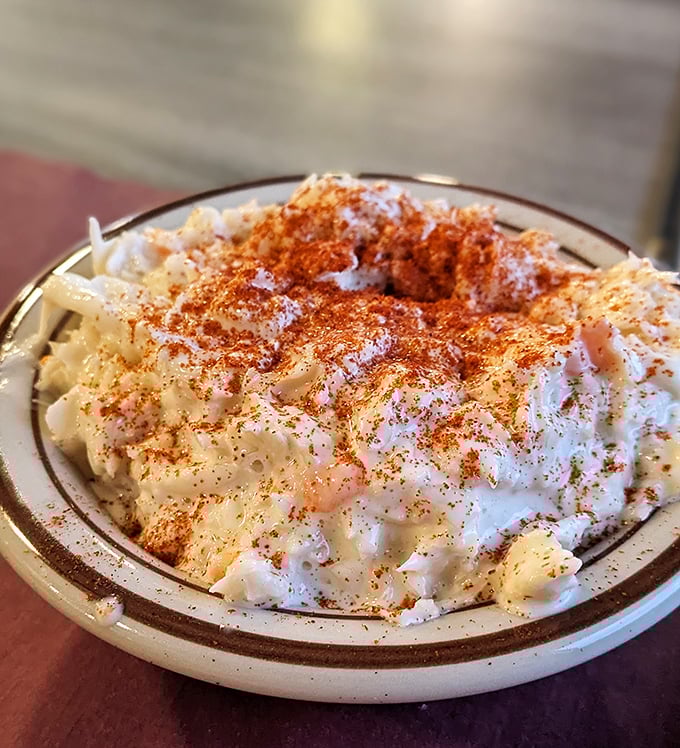 This isn't just potato salad&mdash;it's a masterclass in comfort. The paprika sprinkle isn't just garnish; it's the exclamation point on a classic.