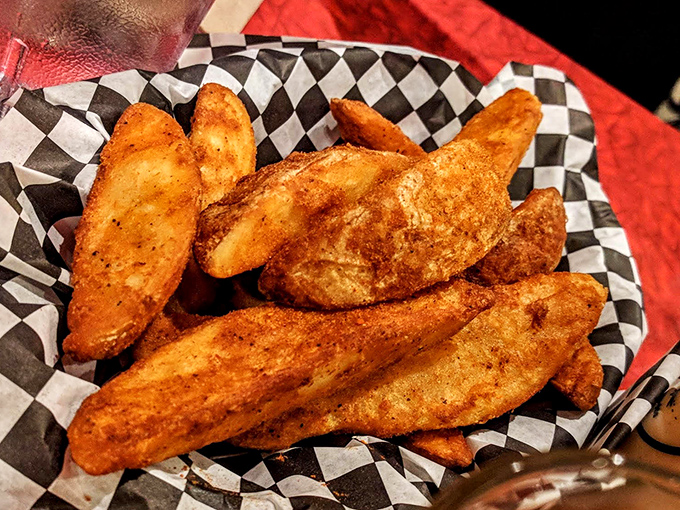 Not all potato wedges are created equal. These golden-brown beauties have PhDs in crispiness with a soft, fluffy interior that'll make you weep.
